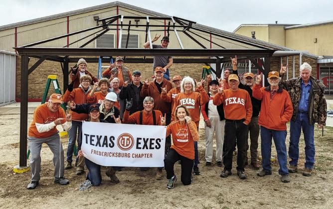UT Exes construct FHS gazebo - Fredericksburg Standard