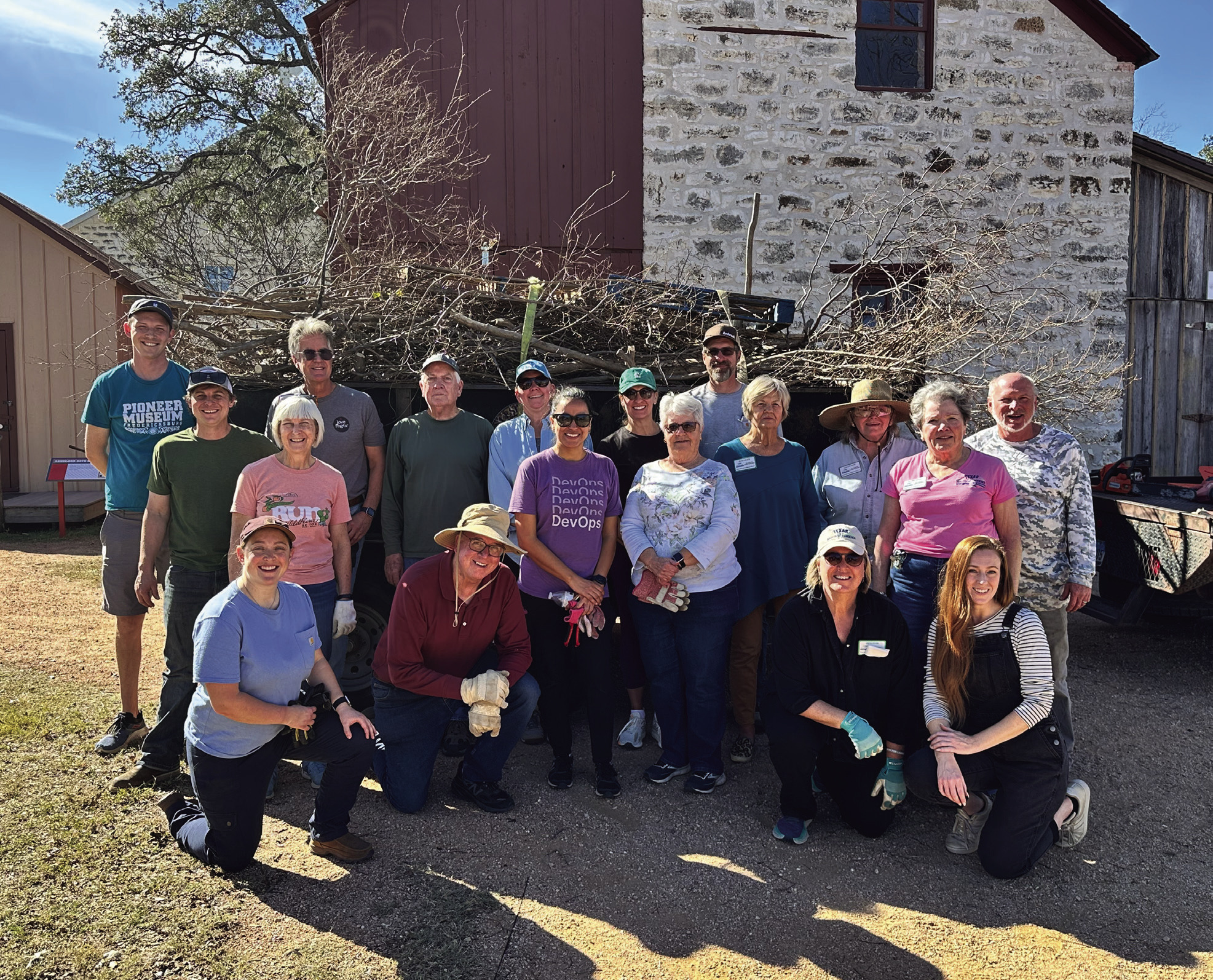 Community shows up big for museum grounds workday - Fredericksburg Standard